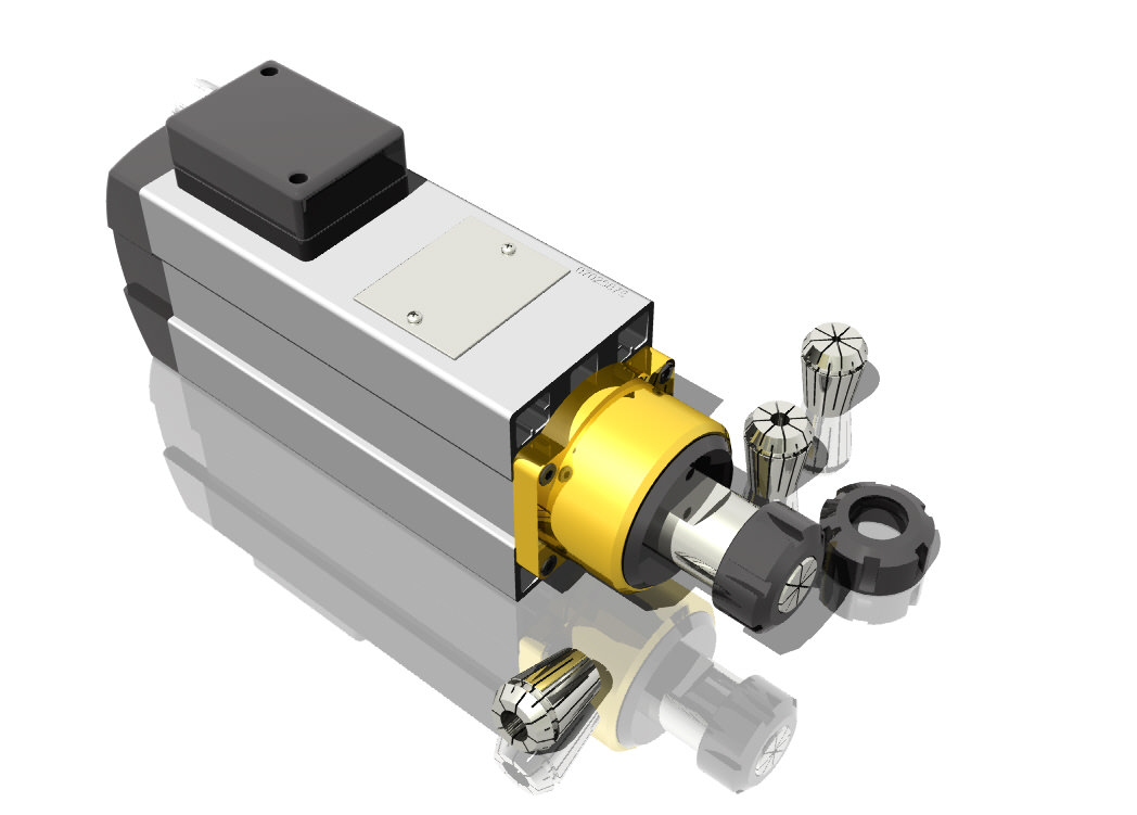 CNC spindle motor 3D model | CGTrader