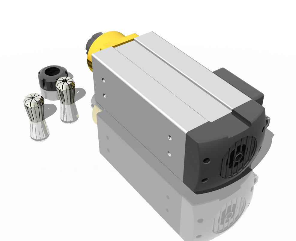 CNC spindle motor 3D model | CGTrader