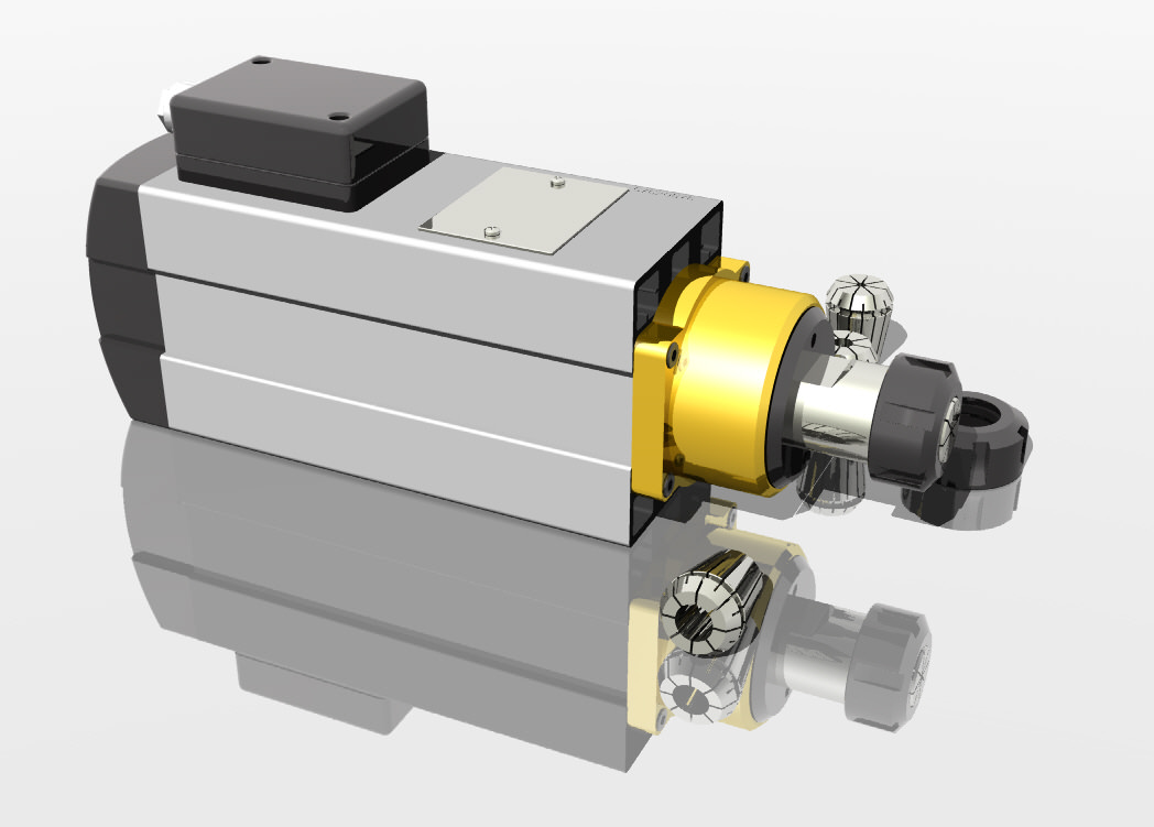 CNC spindle motor 3D model | CGTrader