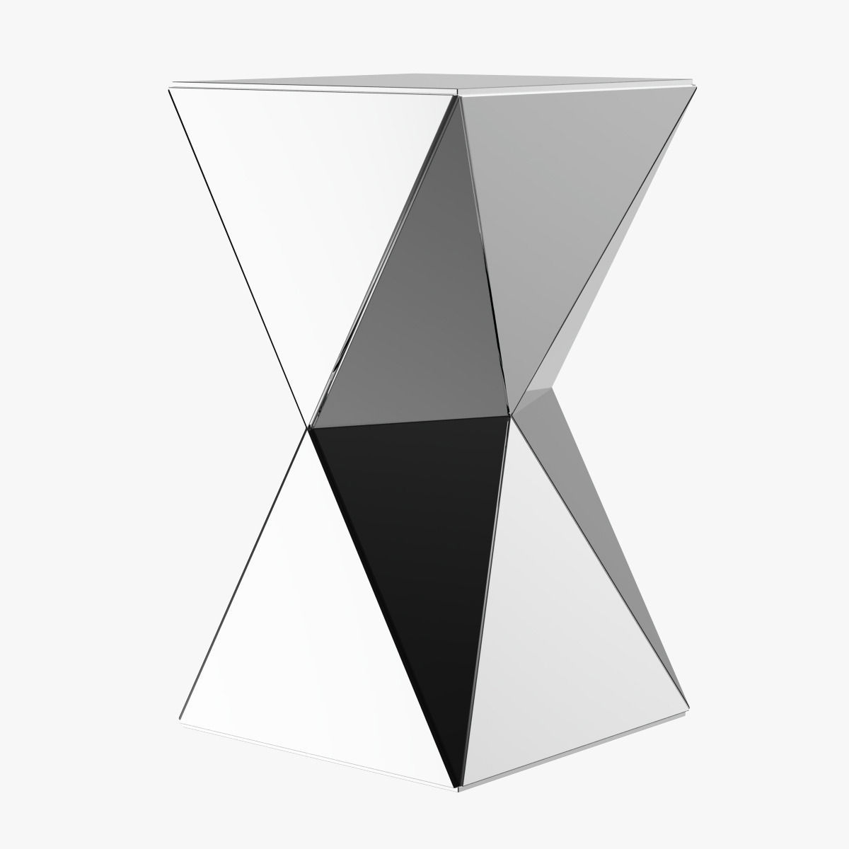 3D model Mirrored Reflective Side Table VR / AR / low-poly | CGTrader