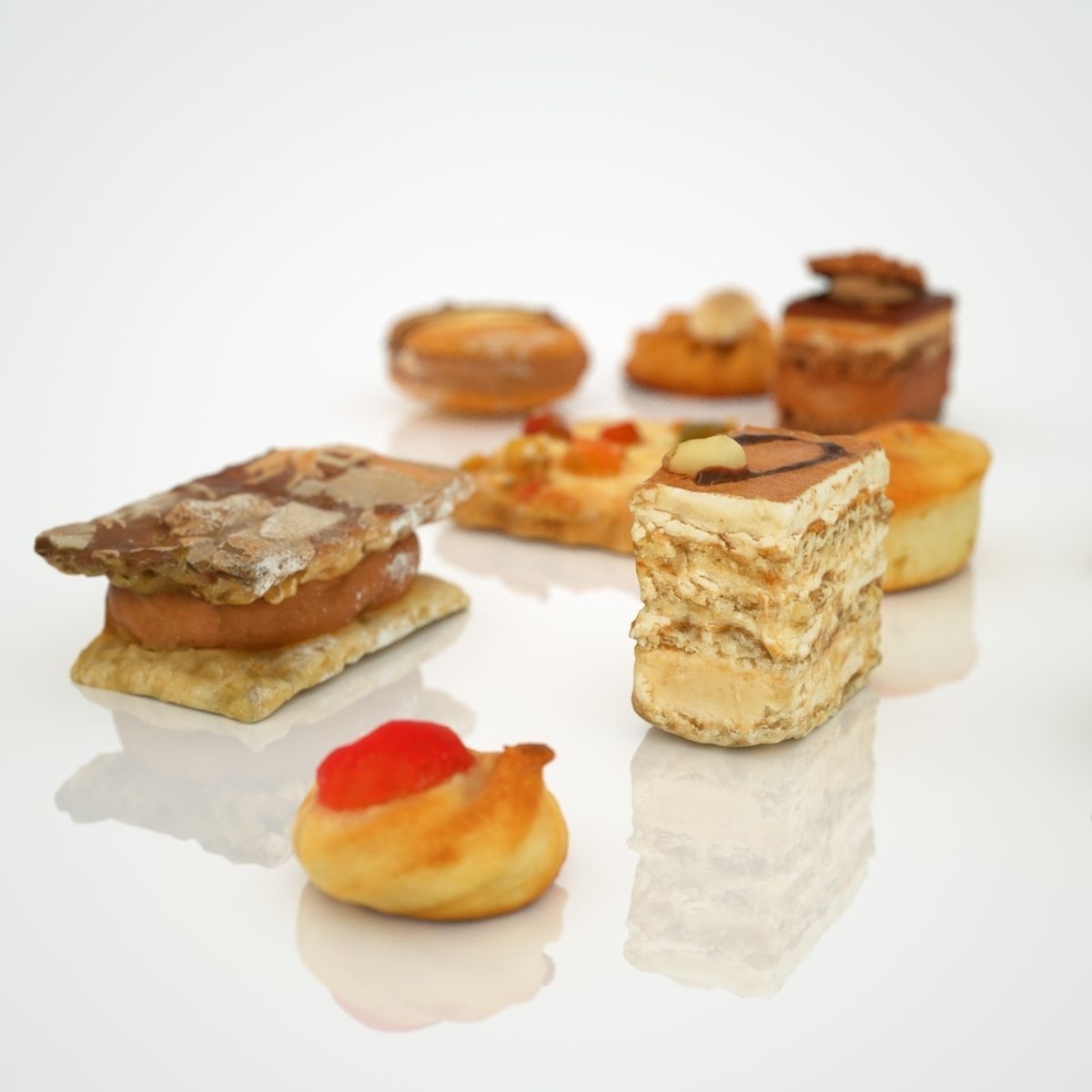 3D model Cookie Collection pastries VR / AR / low-poly | CGTrader