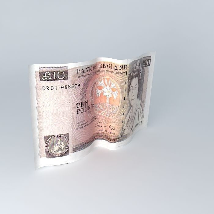 English Tenner 1990 free 3D model | CGTrader