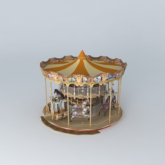 Venetian Carousel Blackpool North Pier free 3D model | CGTrader