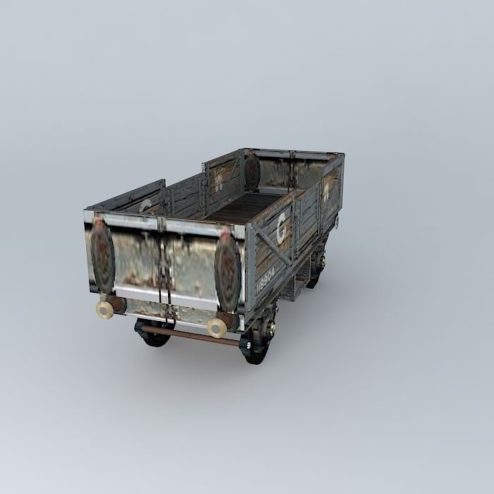 Eco Rail Track Wagon Dummy Old Steam Days free 3D model | CGTrader