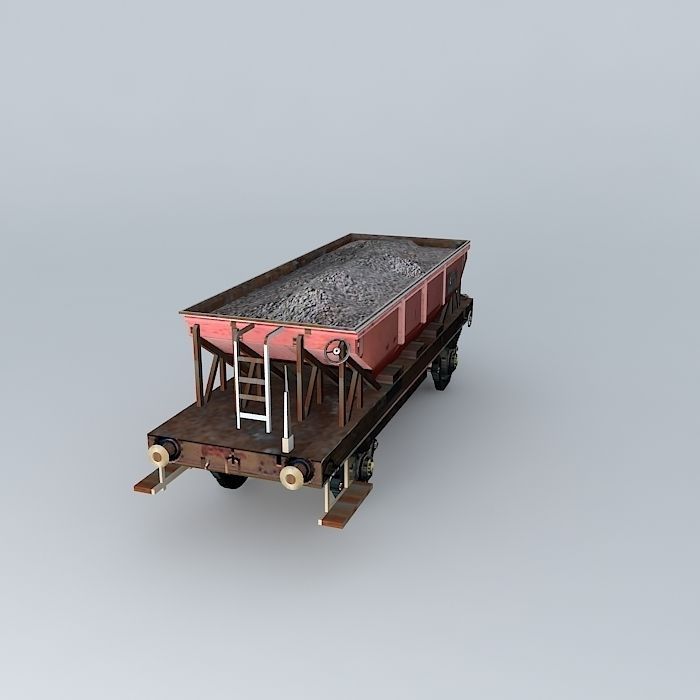 Eco Rail Track Hopper Dummy Old Steam Days free 3D model | CGTrader