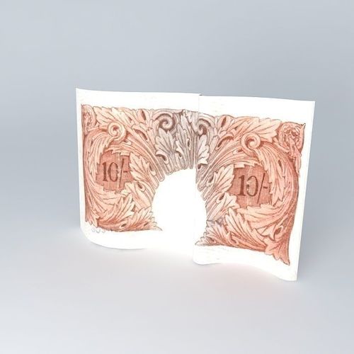 Ten Bob Note! 1950 UK free 3D Model .max .obj .3ds .fbx .stl .dae ...