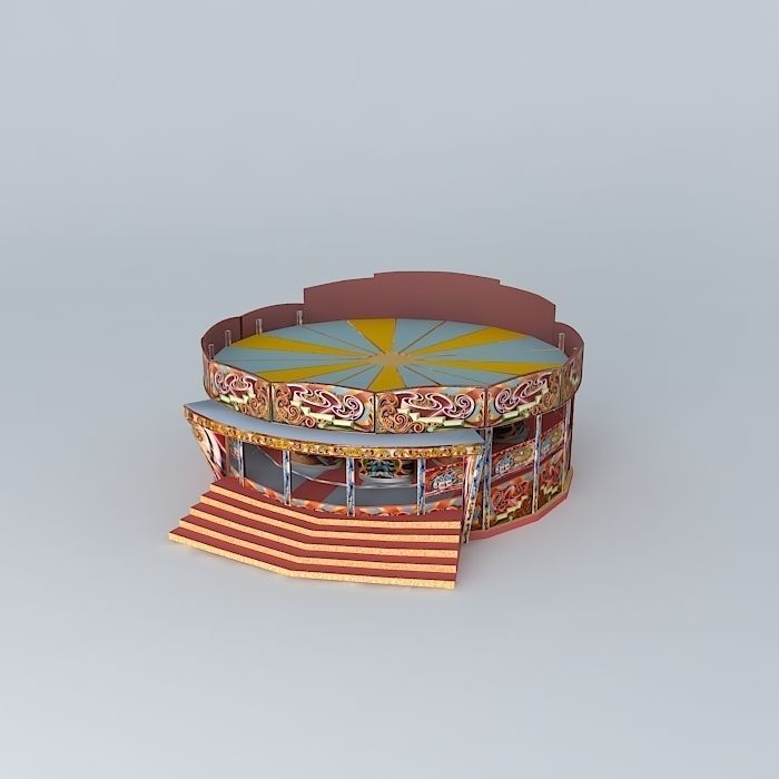 Butlin Waltzer 1964 player view free 3D model | CGTrader