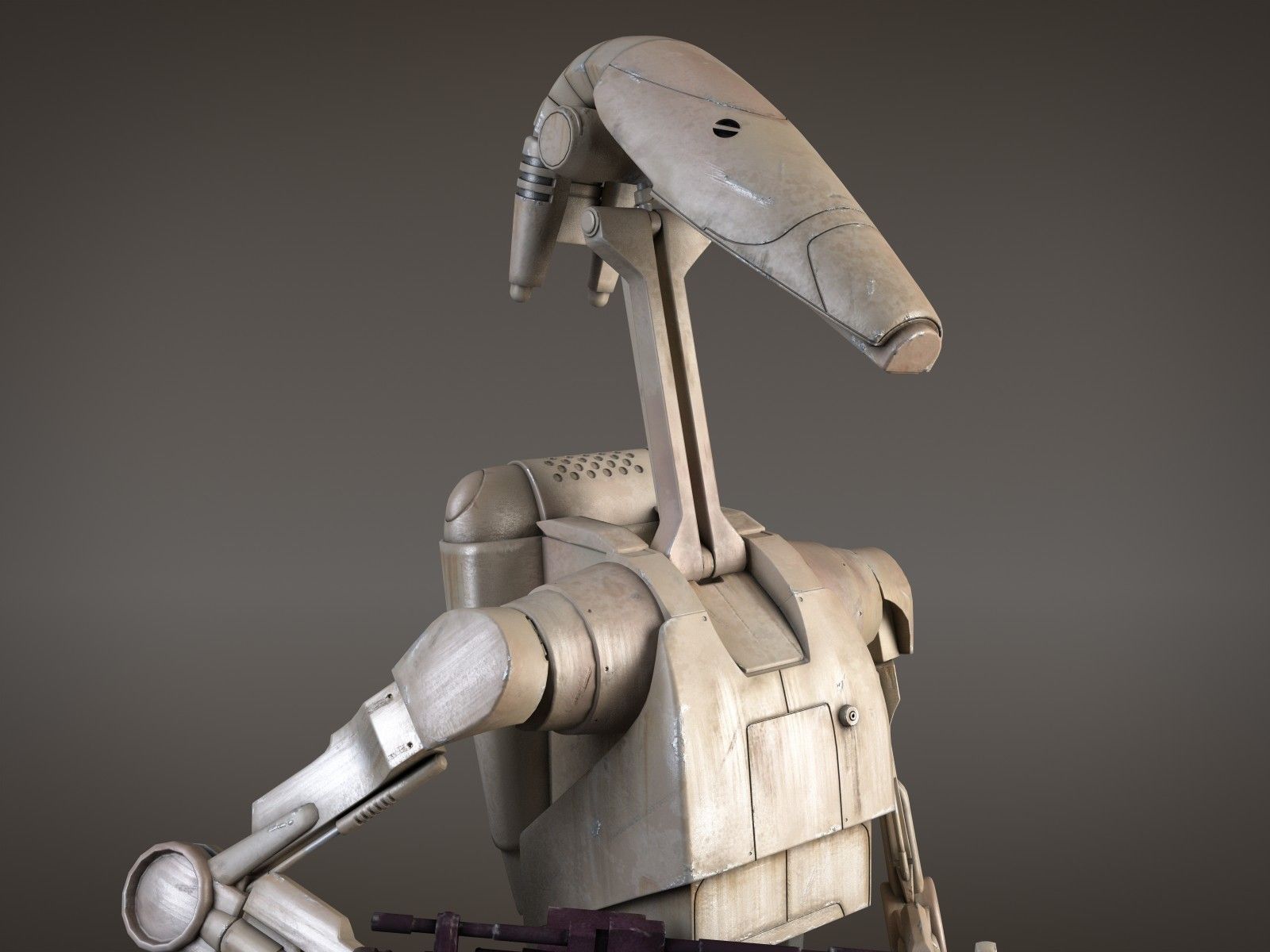 Star Wars Battle Droid rigged for 3dsMax 3D Model .max .obj .3ds .fbx ...