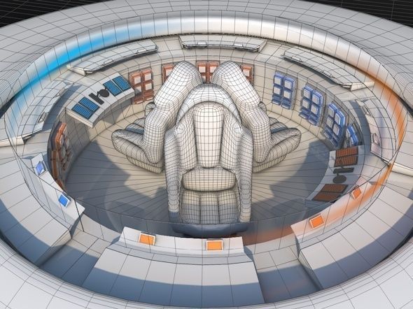 Flying Saucer With Interior 3D Model .c4d - CGTrader.com