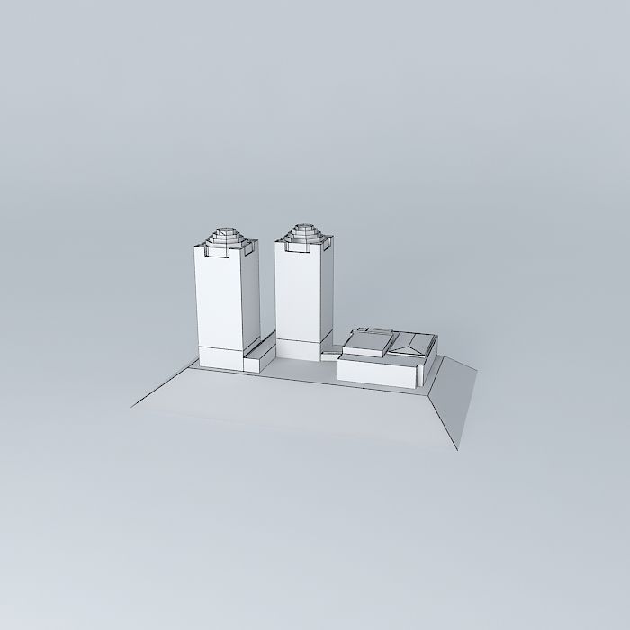 Bapindo Plaza Revised 3D model | CGTrader