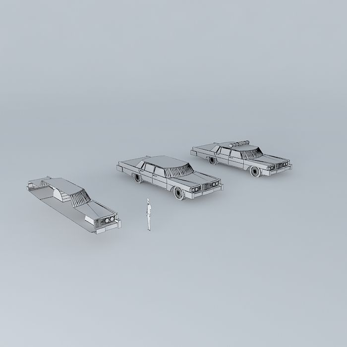 70s car 1 free 3D model | CGTrader