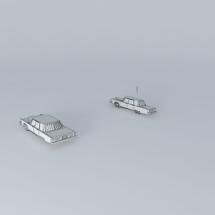 70s pimped car free 3D model | CGTrader