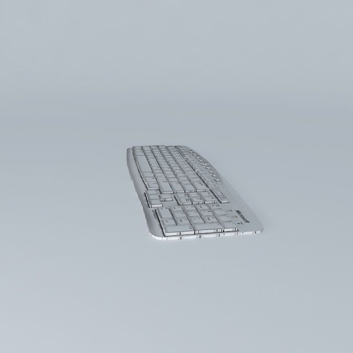 keybord metal keyboard free 3D model | CGTrader
