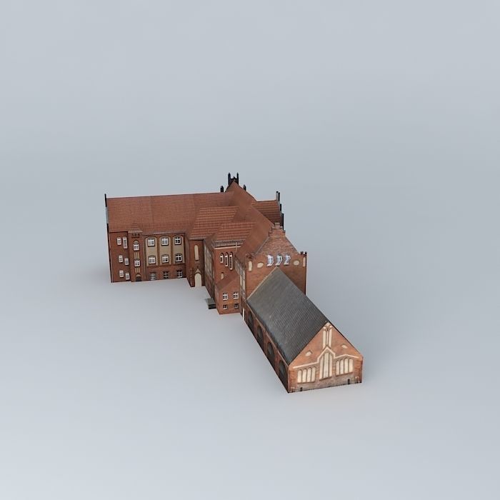 Primary School No 1 3D model | CGTrader