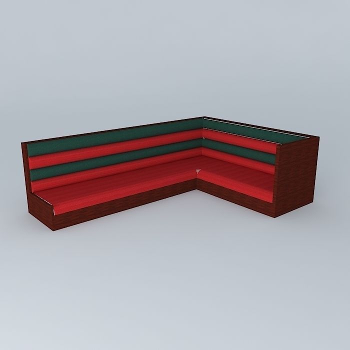 BOOTH SEATING free 3D Model .max .obj .3ds .fbx .stl .dae - CGTrader.com