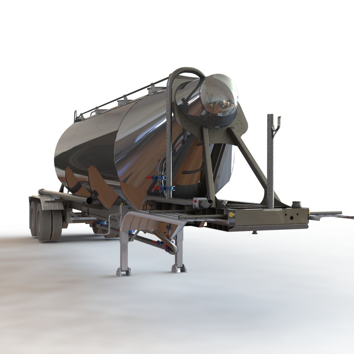 Pneumatic Tank 750cuft 3D model | CGTrader