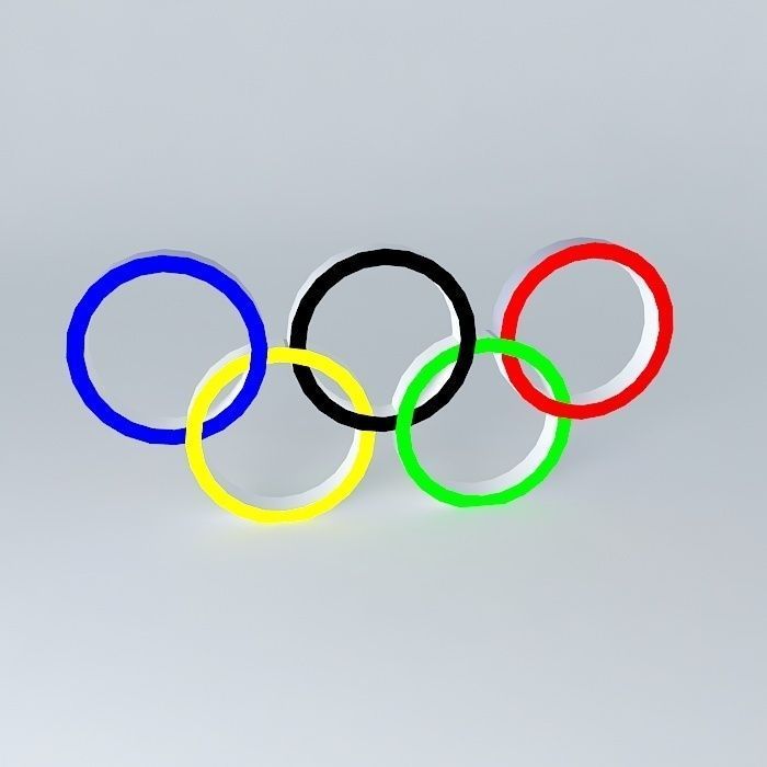 3D olympic rings free 3D model | CGTrader