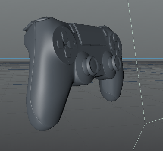 Playstation 4 Console with Controller and ... 3D Model Game ready .c4d ...