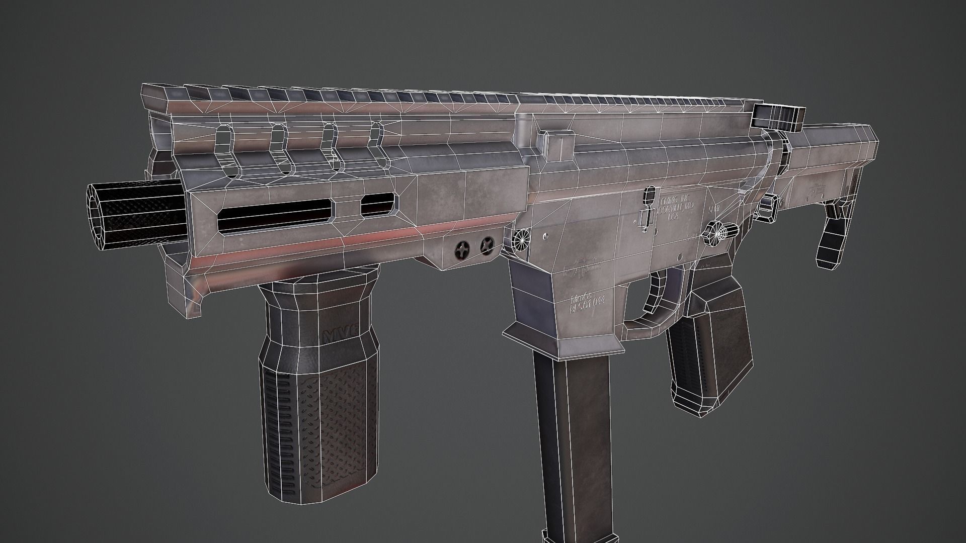 3D model MKGS BANSHEE - PBR Game Ready model VR-AR VR / AR / low-poly ...