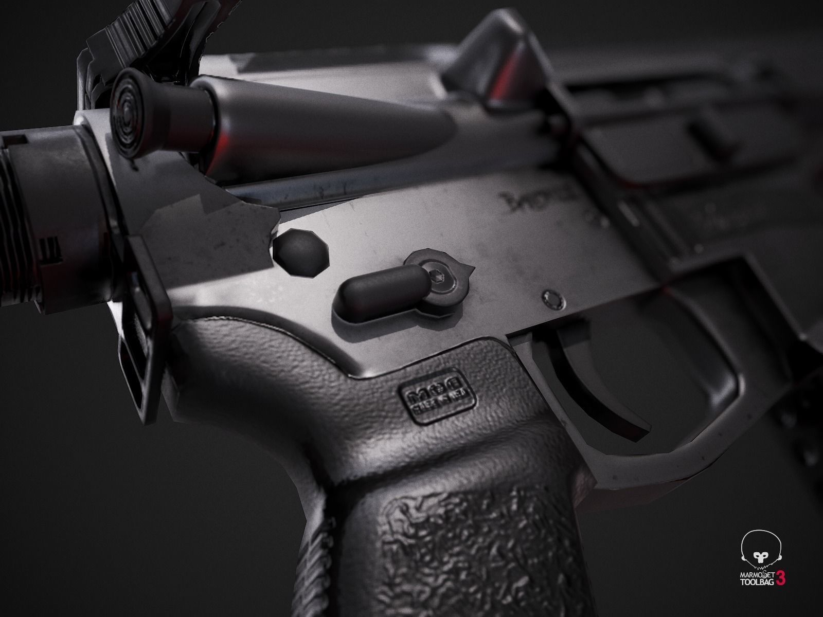 3D model MKGS BANSHEE - PBR Game Ready model VR-AR VR / AR / low-poly ...