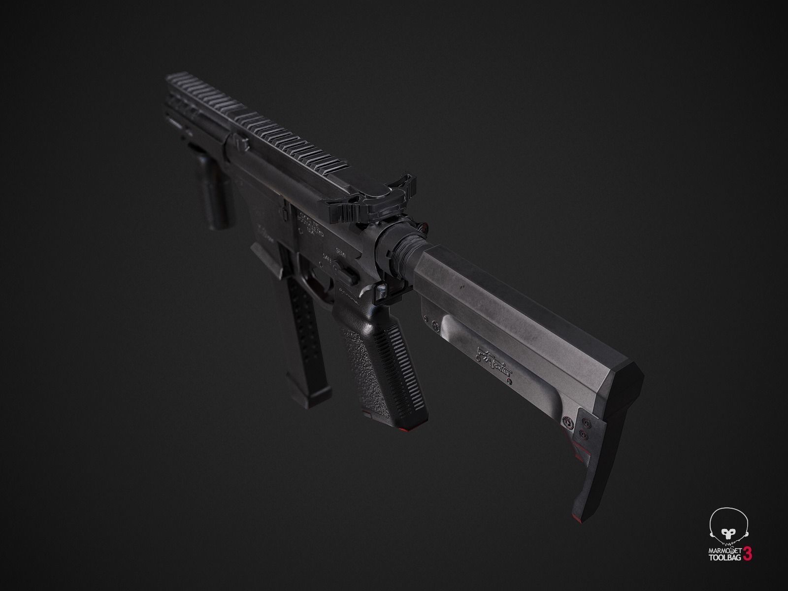 3D model MKGS BANSHEE - PBR Game Ready model VR-AR VR / AR / low-poly ...