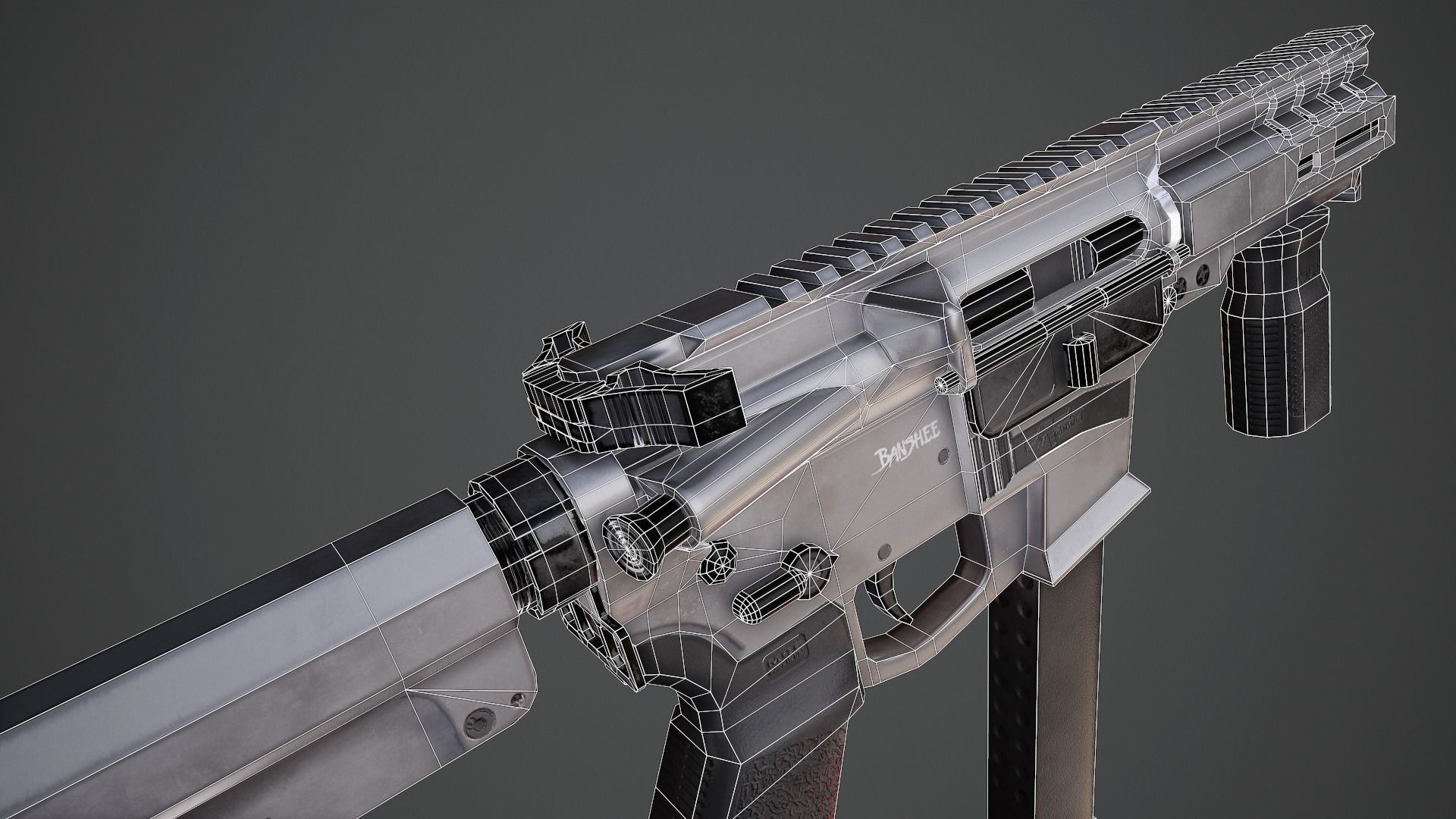 3D model MKGS BANSHEE - PBR Game Ready model VR-AR VR / AR / low-poly ...