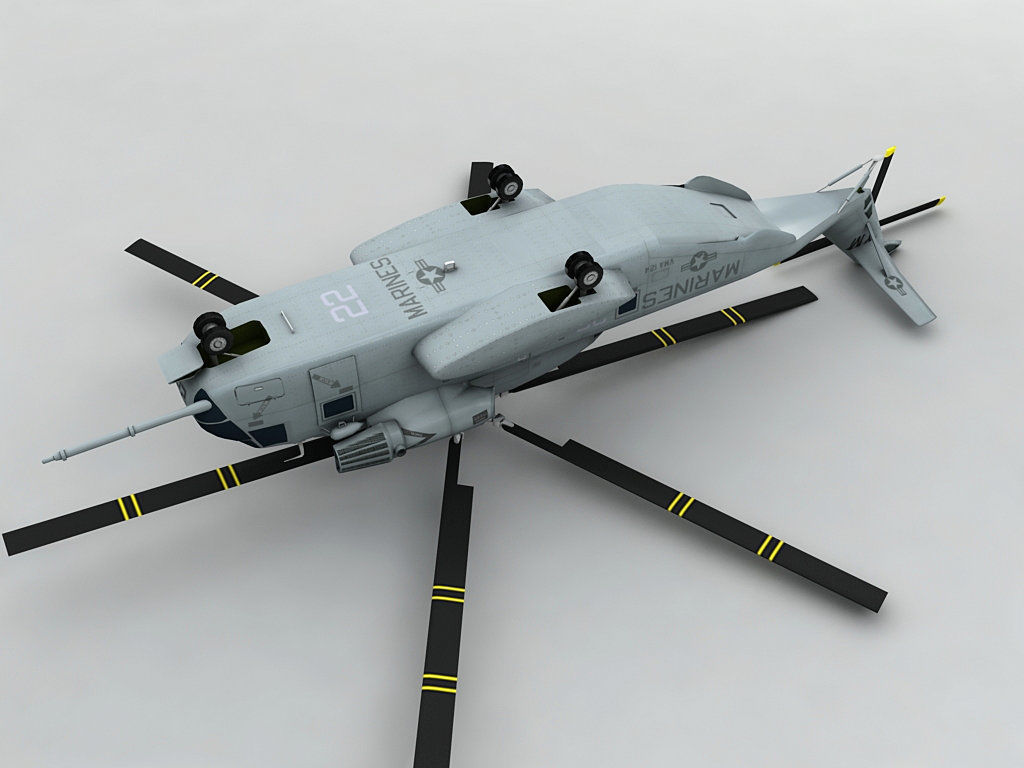 3D model Sikorsky Ch-53D Sea Stallion Helicopter VR / AR / low-poly ...