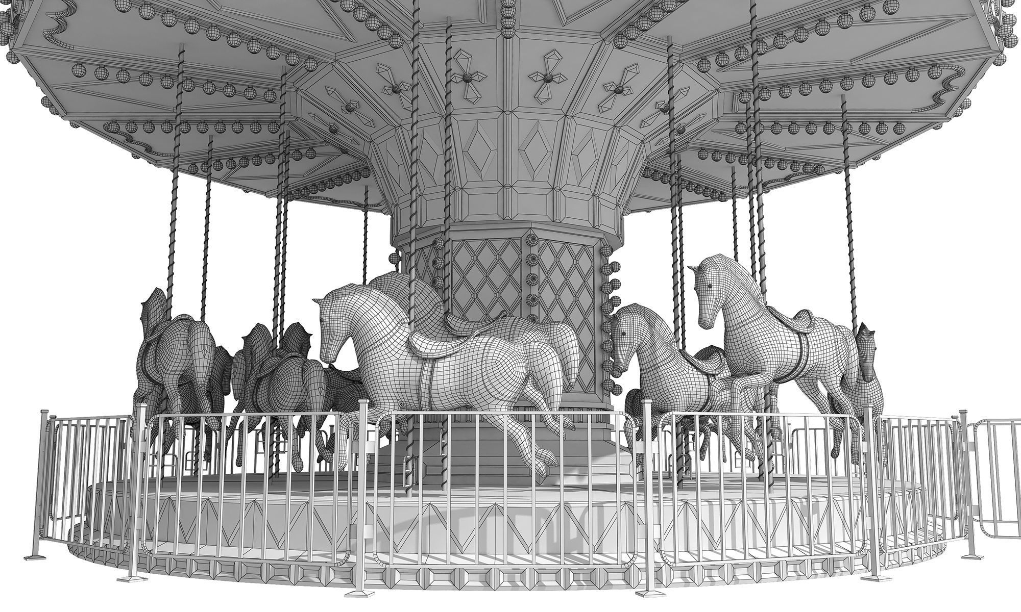 Carousel Ride 3D model | CGTrader