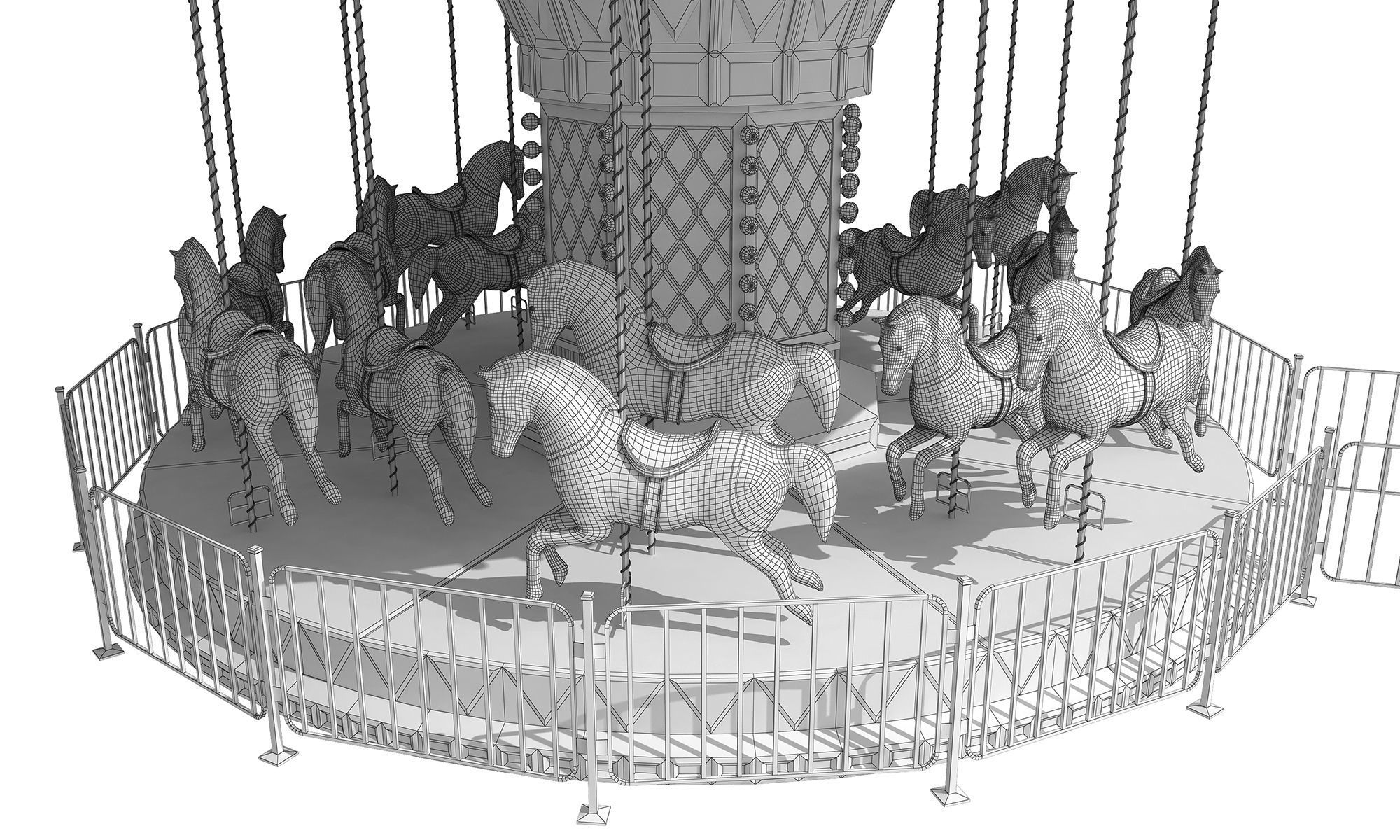 Carousel Ride 3D model | CGTrader