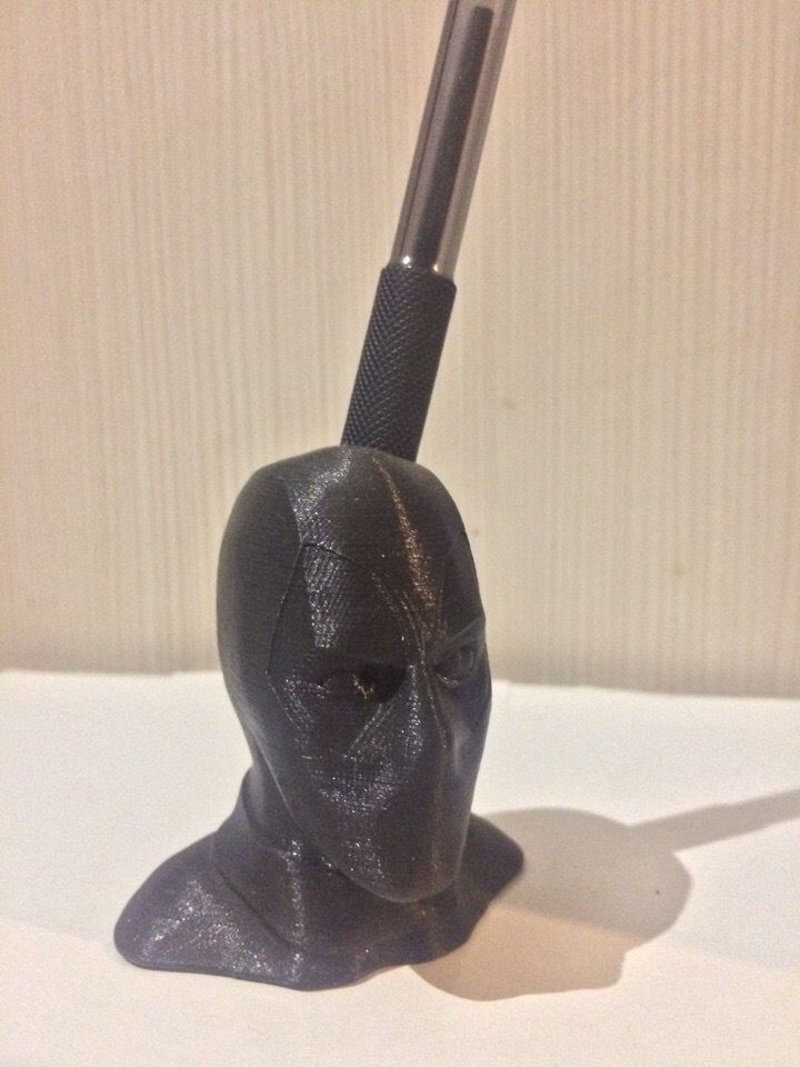 Marvel Deadpool pen holder 3D model 3D printable | CGTrader