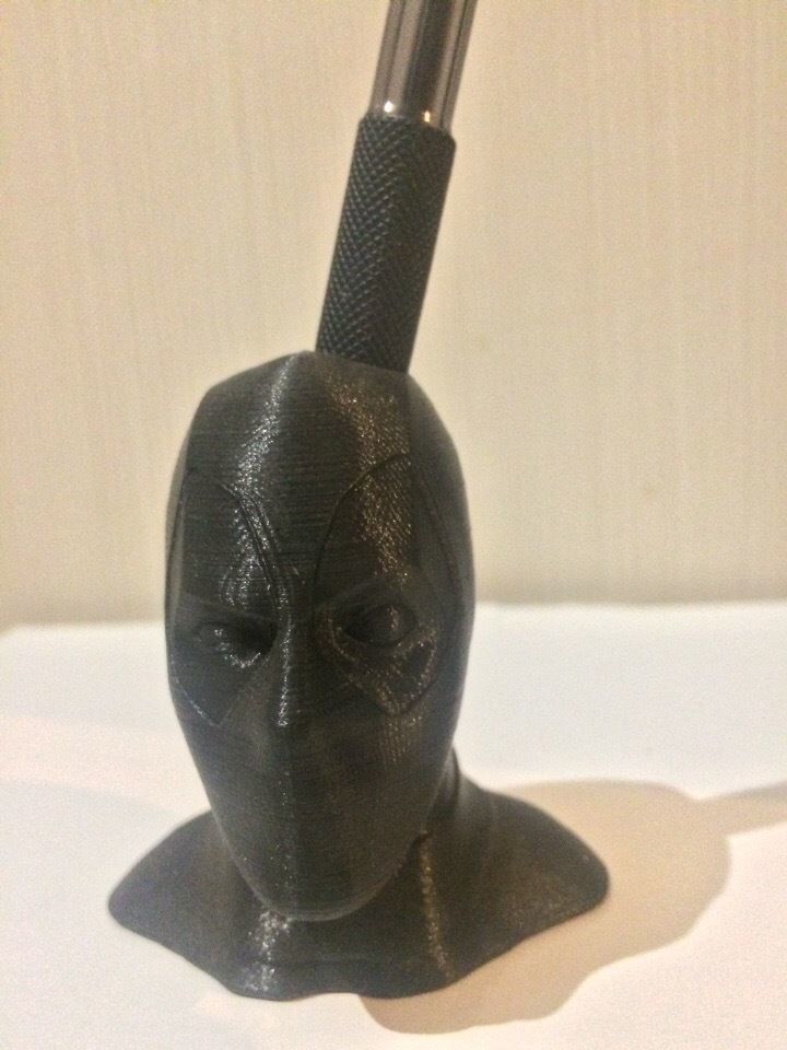 Marvel Deadpool pen holder 3D model 3D printable | CGTrader