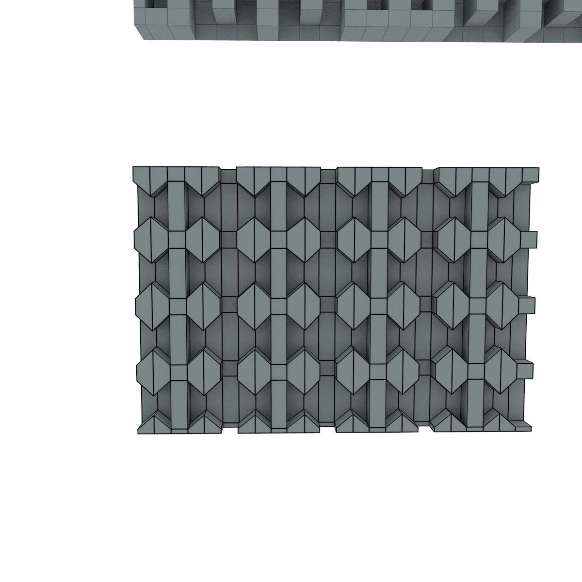 Repeatable Lattice Patterns on Column and Tile 3D model | CGTrader