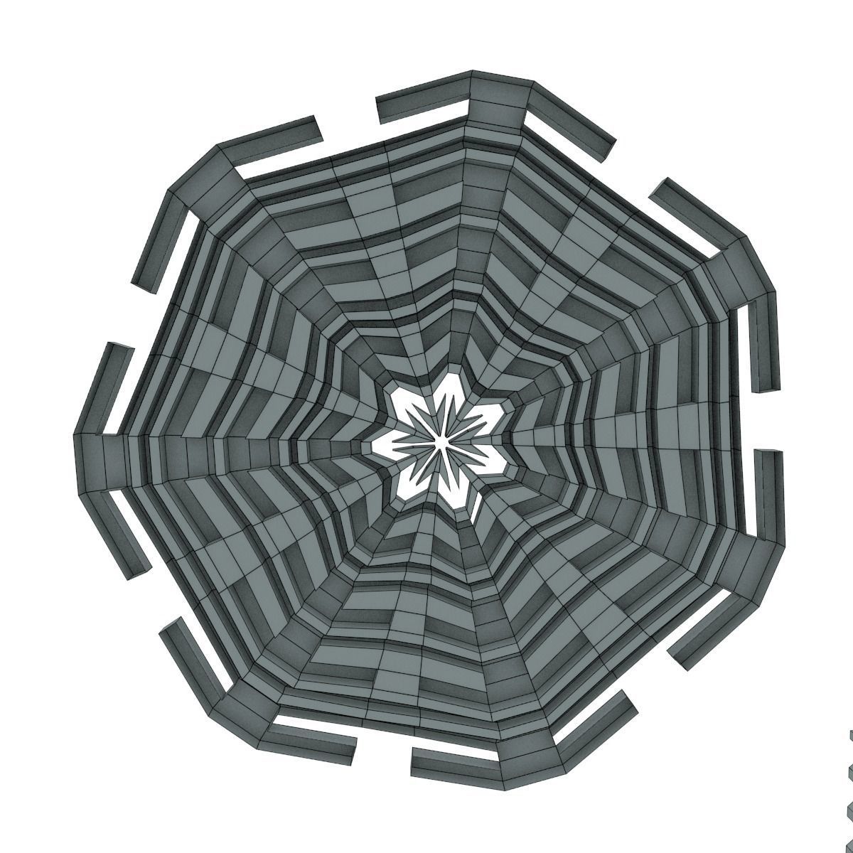 Repeatable Lattice Patterns on Column and Tile 3D model | CGTrader