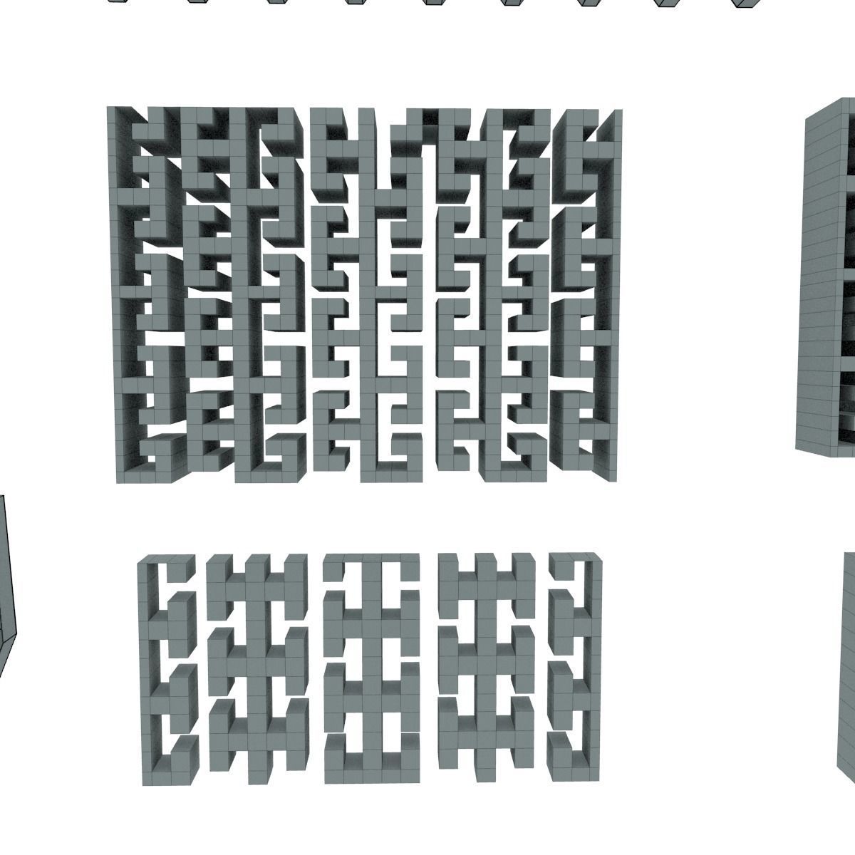 Repeatable Lattice Patterns on Column and Tile 3D model | CGTrader