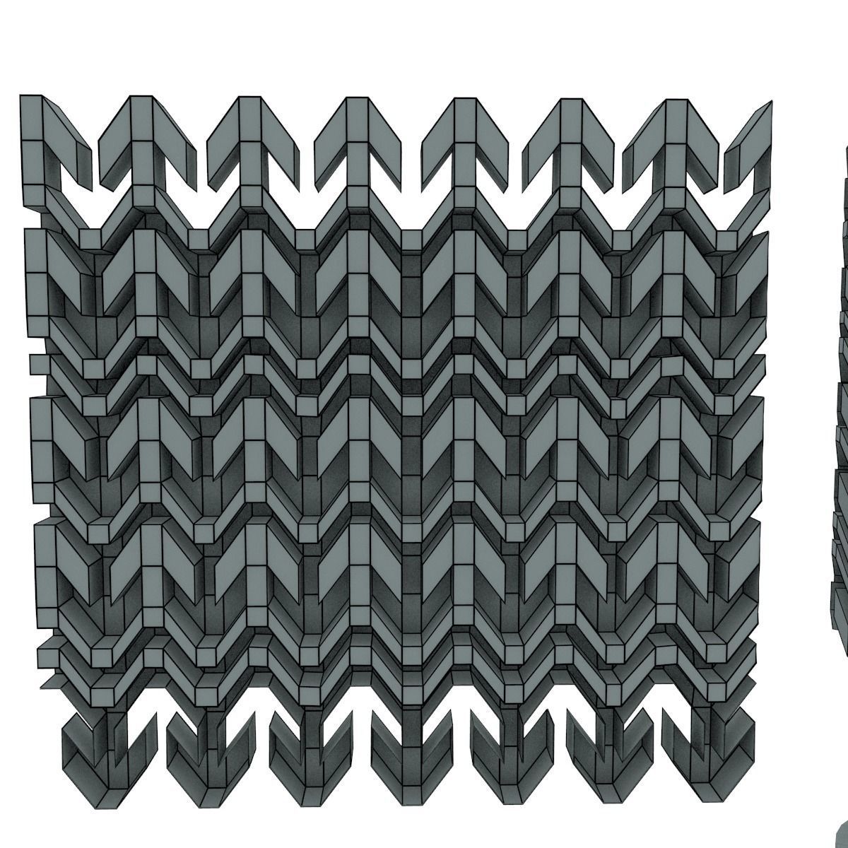 Repeatable Lattice Patterns on Column and Tile 3D model | CGTrader