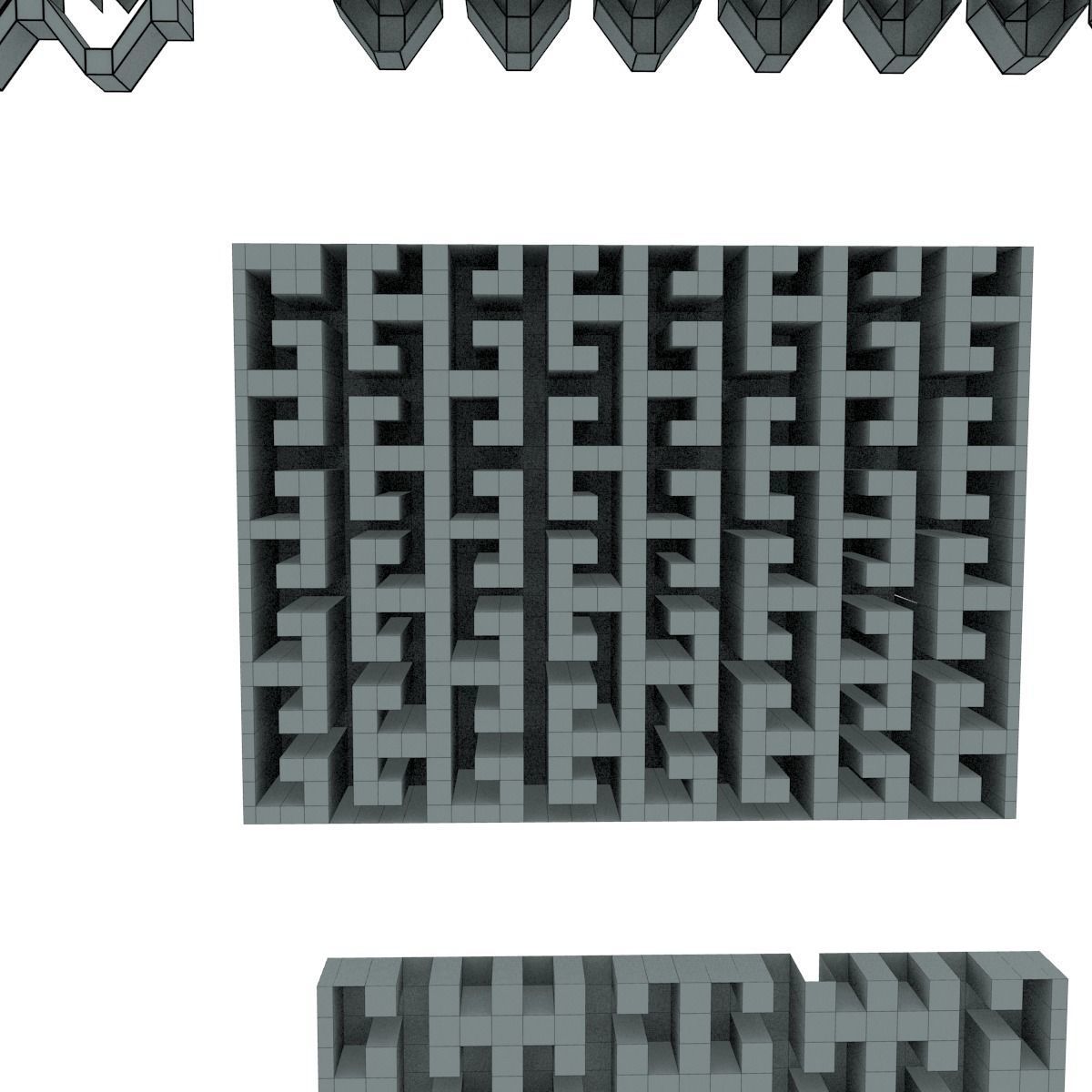 Repeatable Lattice Patterns on Column and Tile 3D model | CGTrader