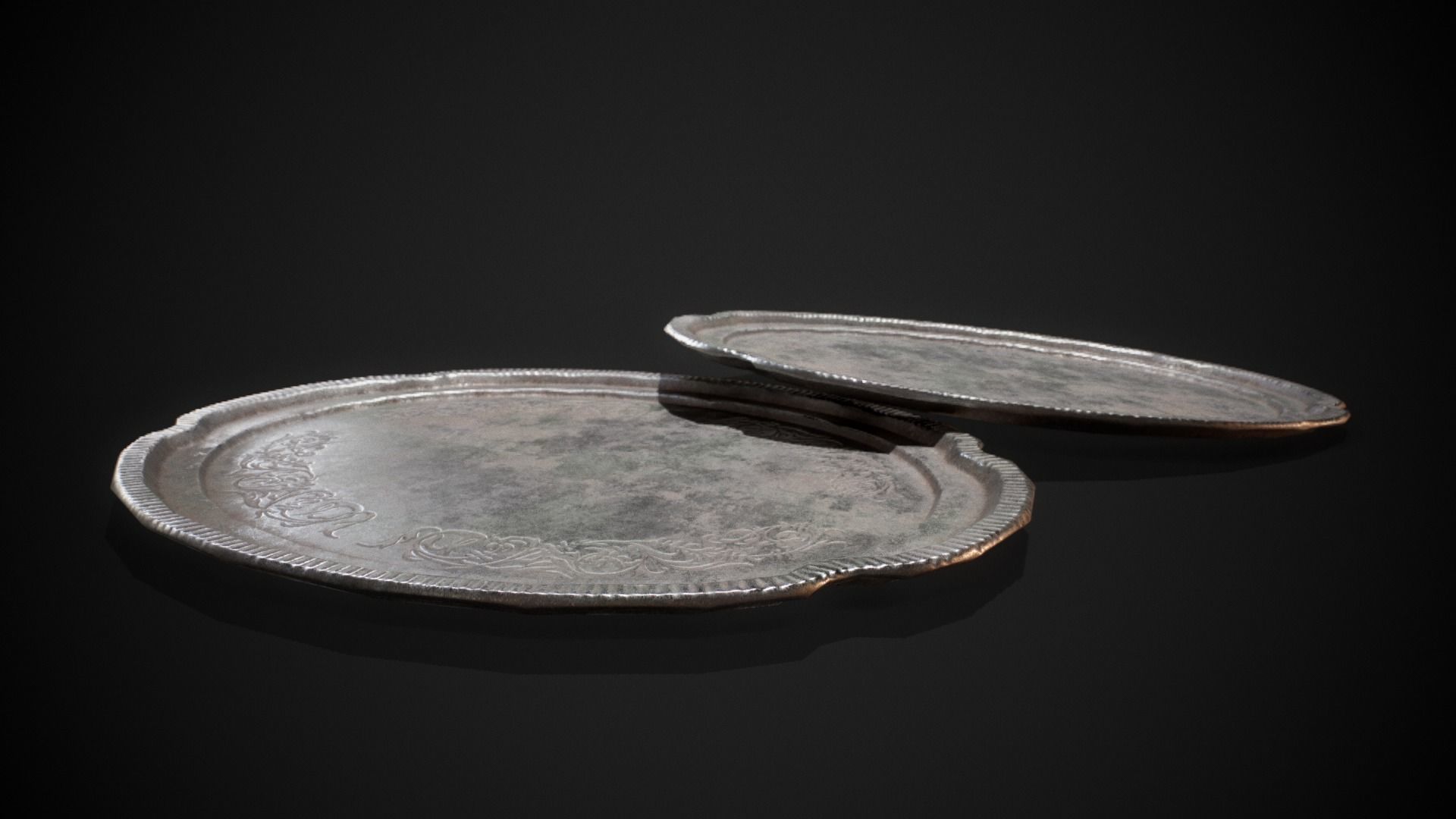PBR Silver Plate free VR / AR / low-poly 3D model | CGTrader