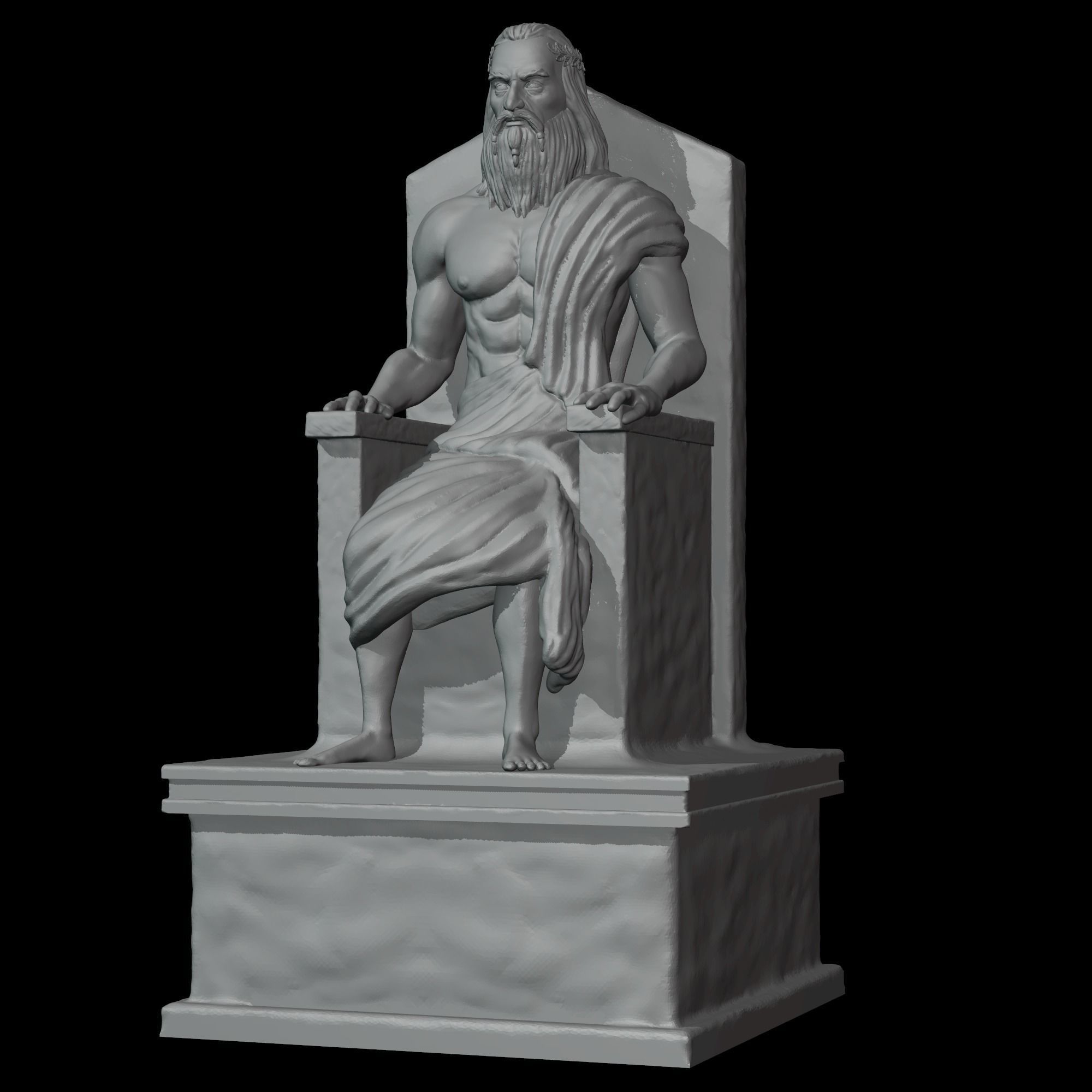 Zeus god printable 3D model 3D printable | CGTrader