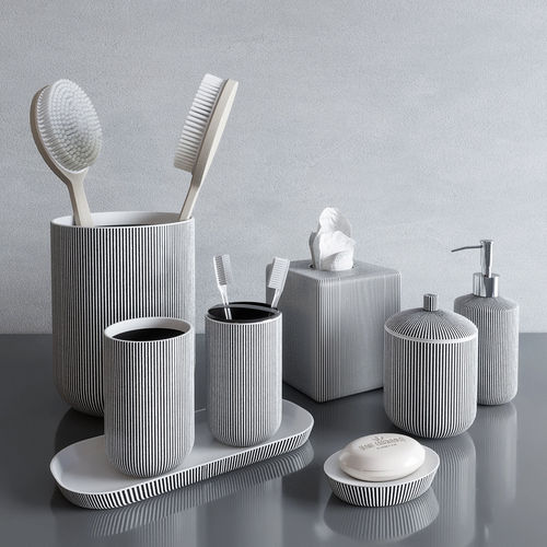 Bathroom set 3D model Kassatex Rivington 3D model | CGTrader