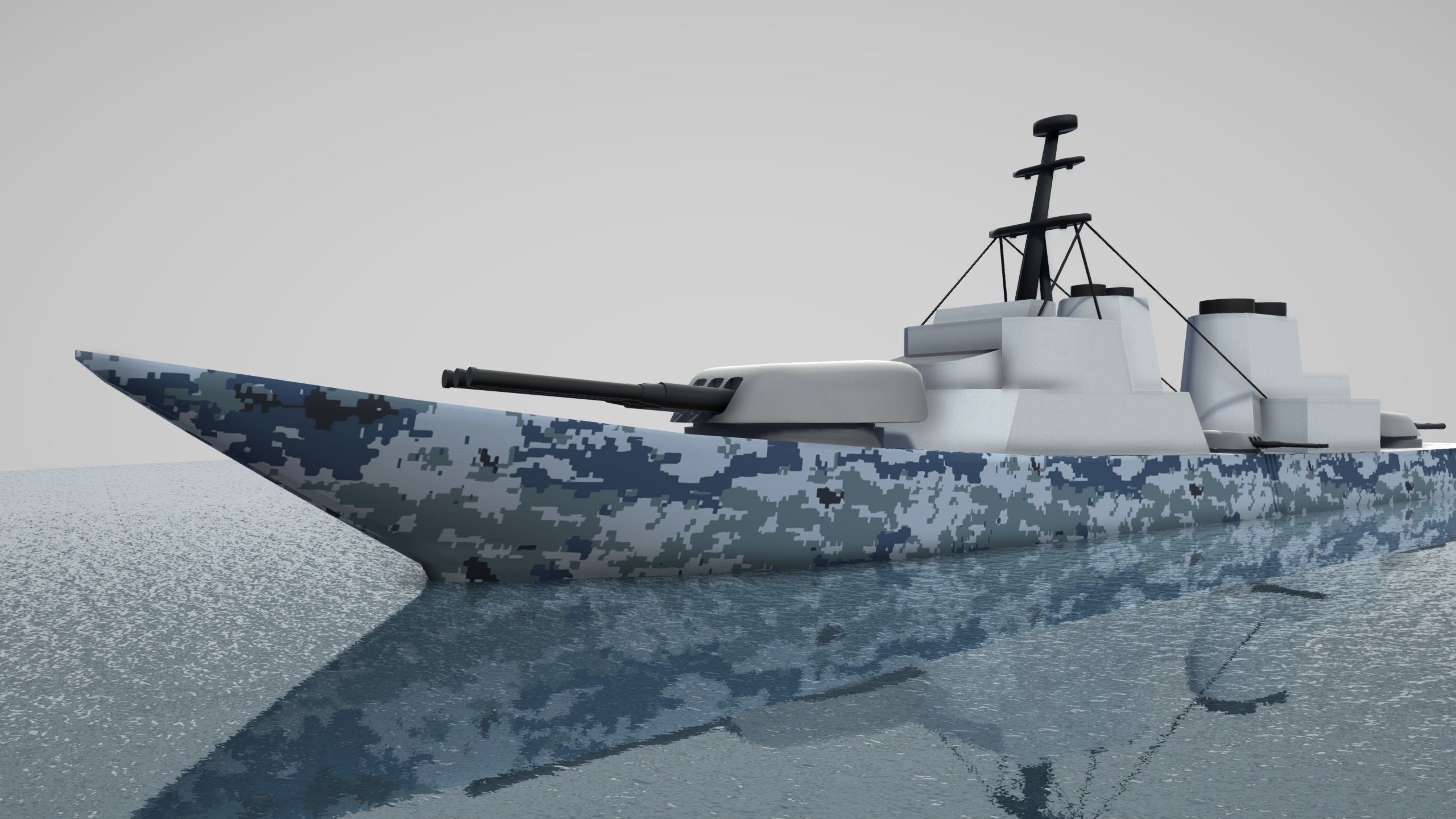 Simple Warships Game Models free VR / AR / low-poly 3D model | CGTrader