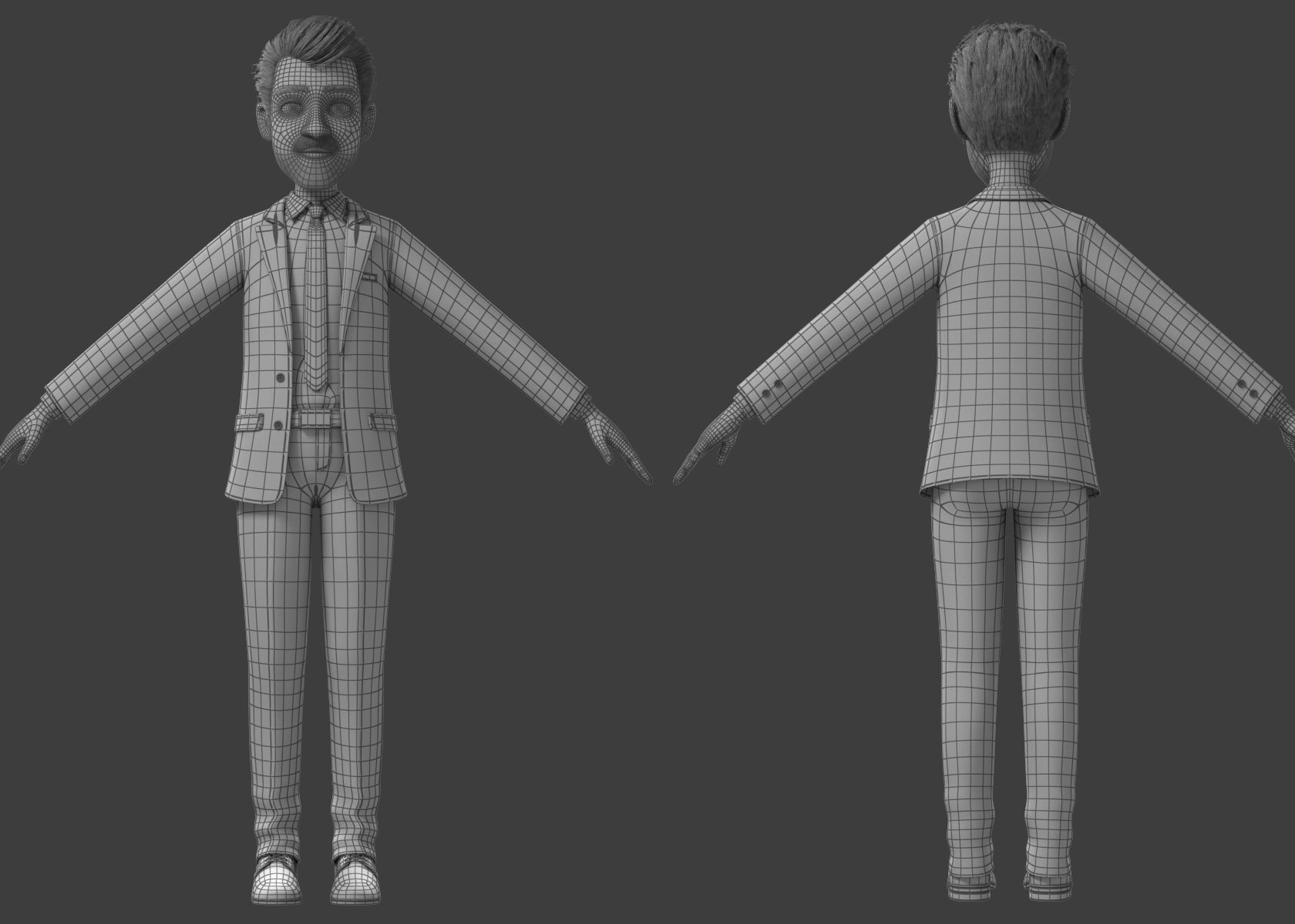 Cartoon Man 3D model | CGTrader
