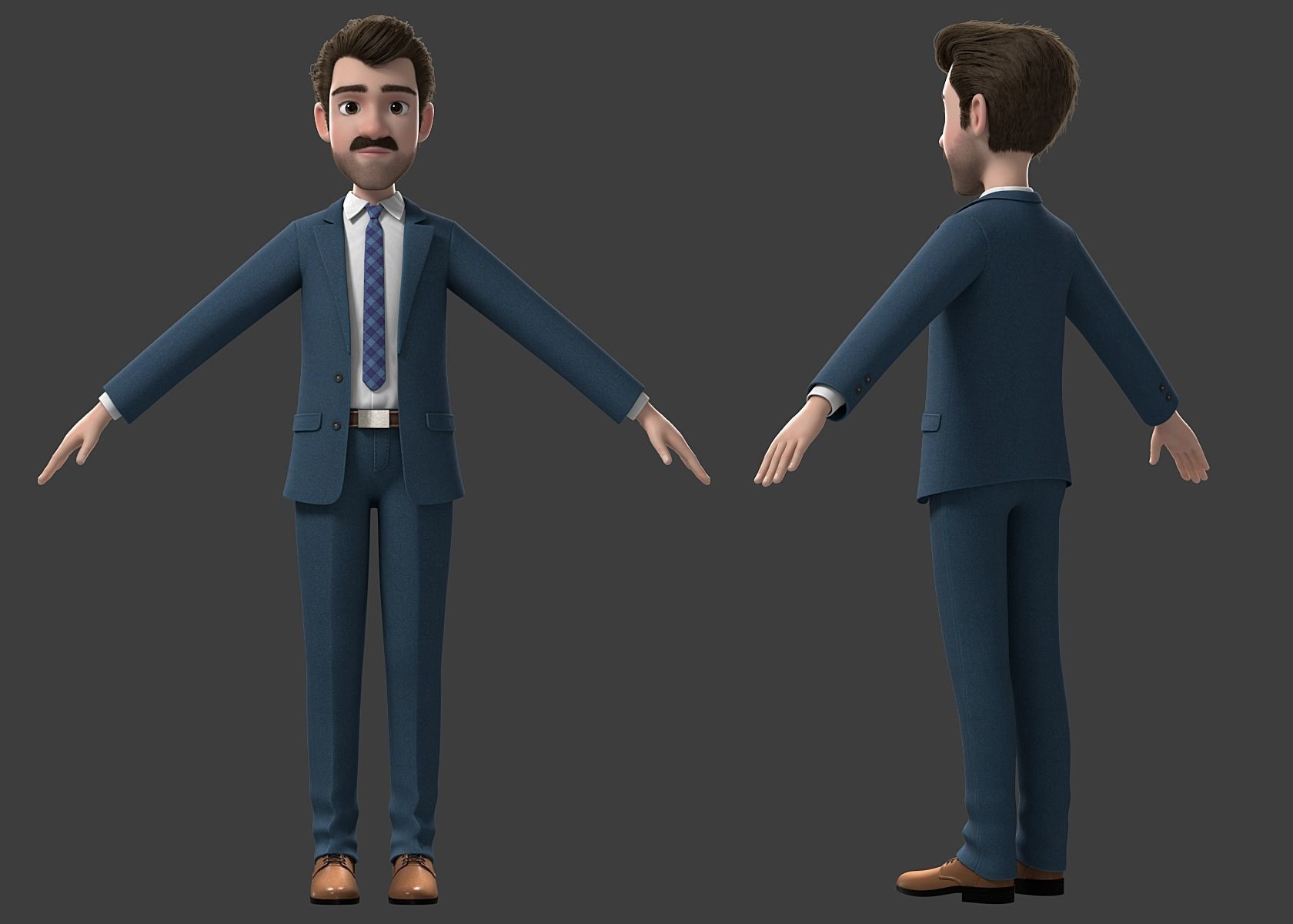 Cartoon Man 3D model | CGTrader