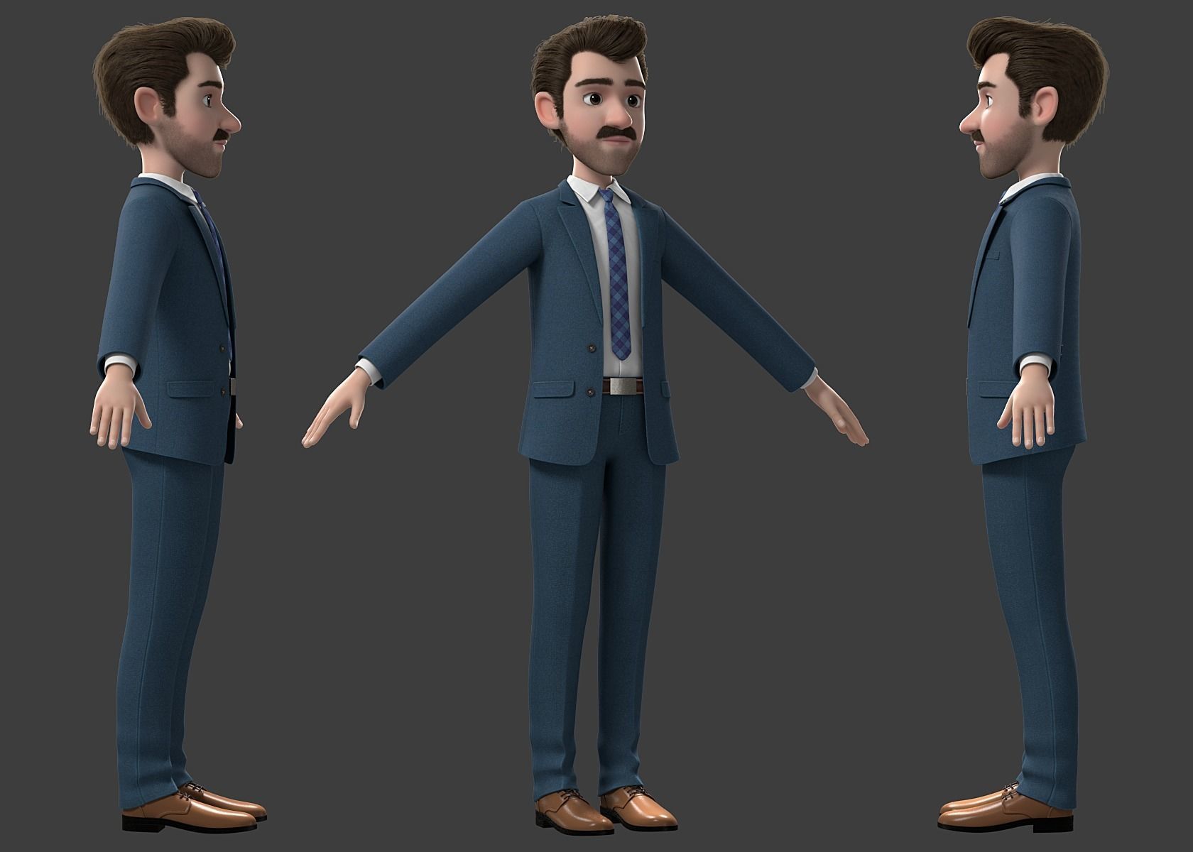 Cartoon Man 3D model | CGTrader
