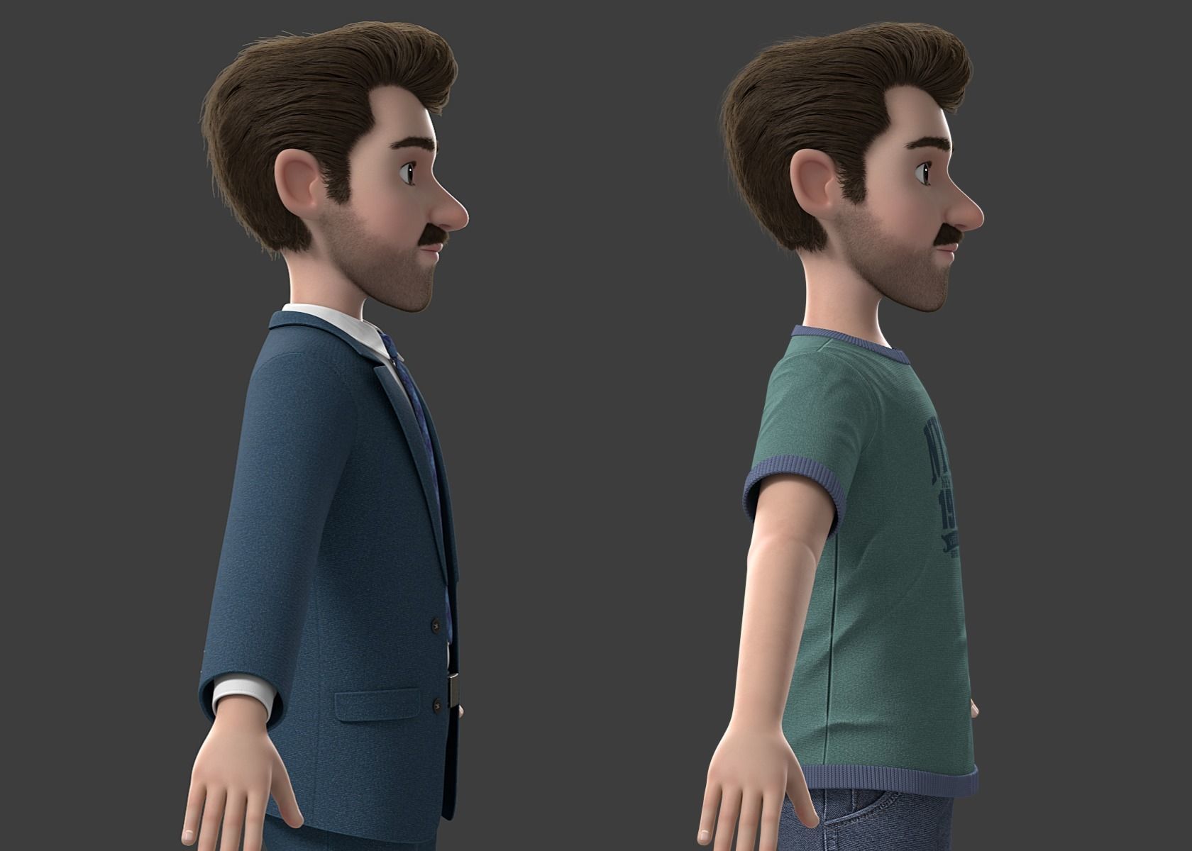Cartoon Man 3D model | CGTrader