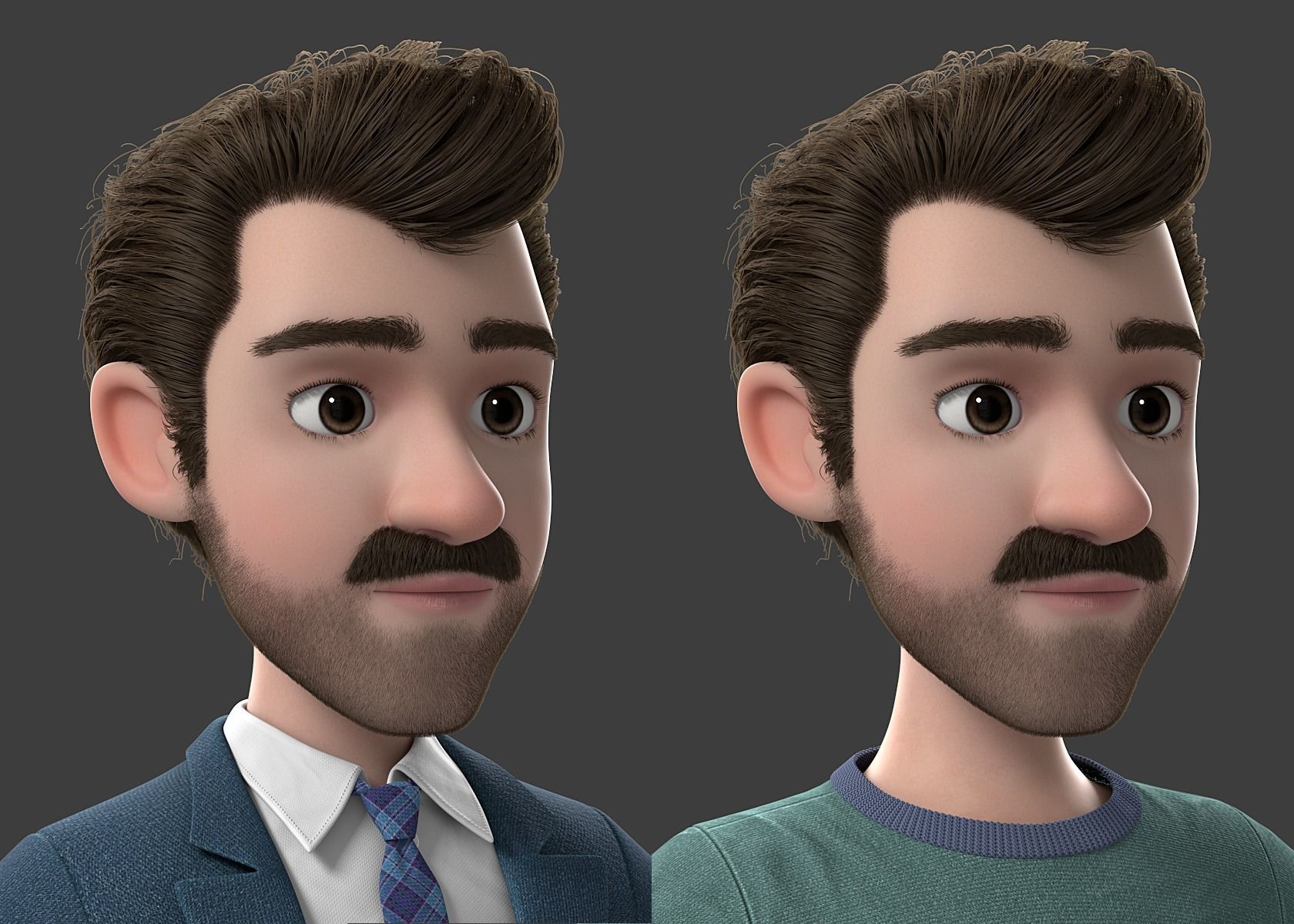 Cartoon Man 3D model | CGTrader