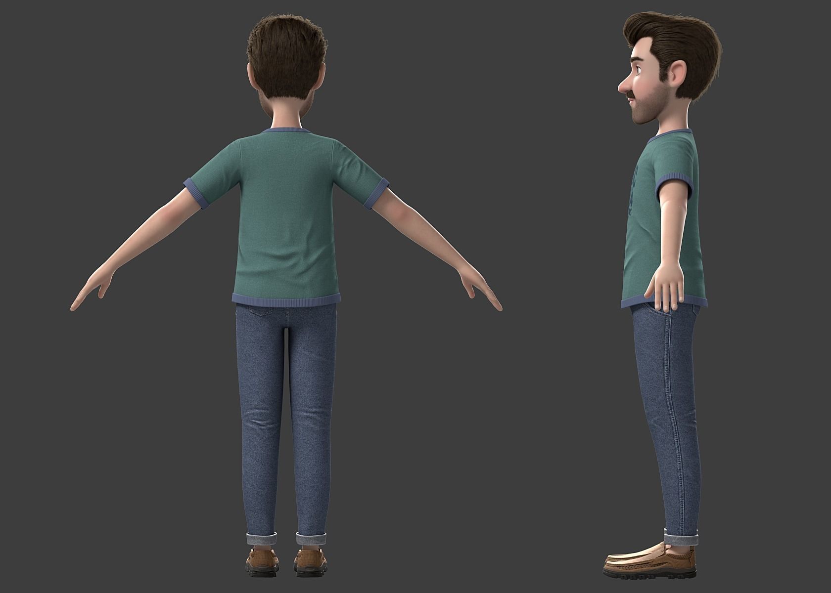 Cartoon Man 3D model | CGTrader