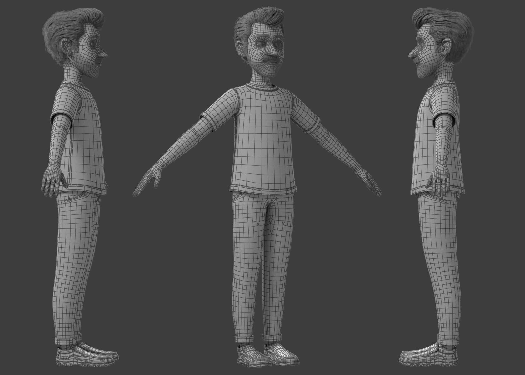 Cartoon Man 3D model | CGTrader