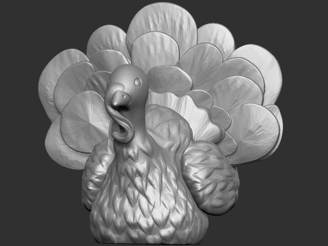 The Thanksgiving Turkey 3D model 3D printable | CGTrader