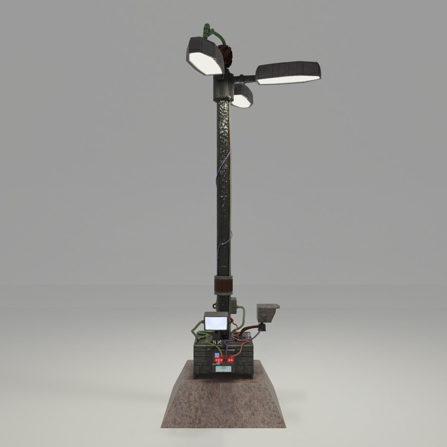 Blade Runner Street Lamp 3D model | CGTrader