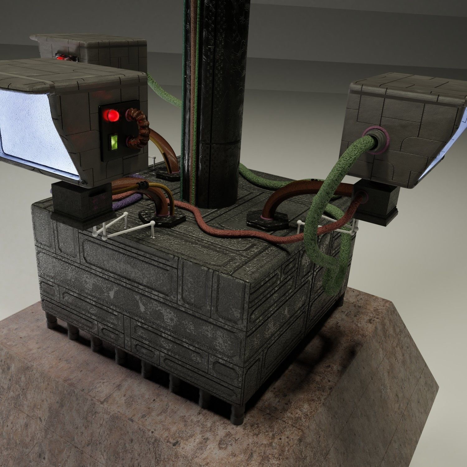 Blade Runner Street Lamp 3D model | CGTrader